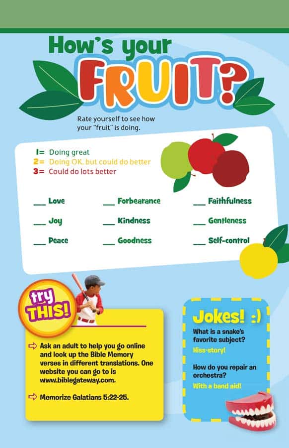 The Fruit Of The Spirit For Kids Elementary Lesson 